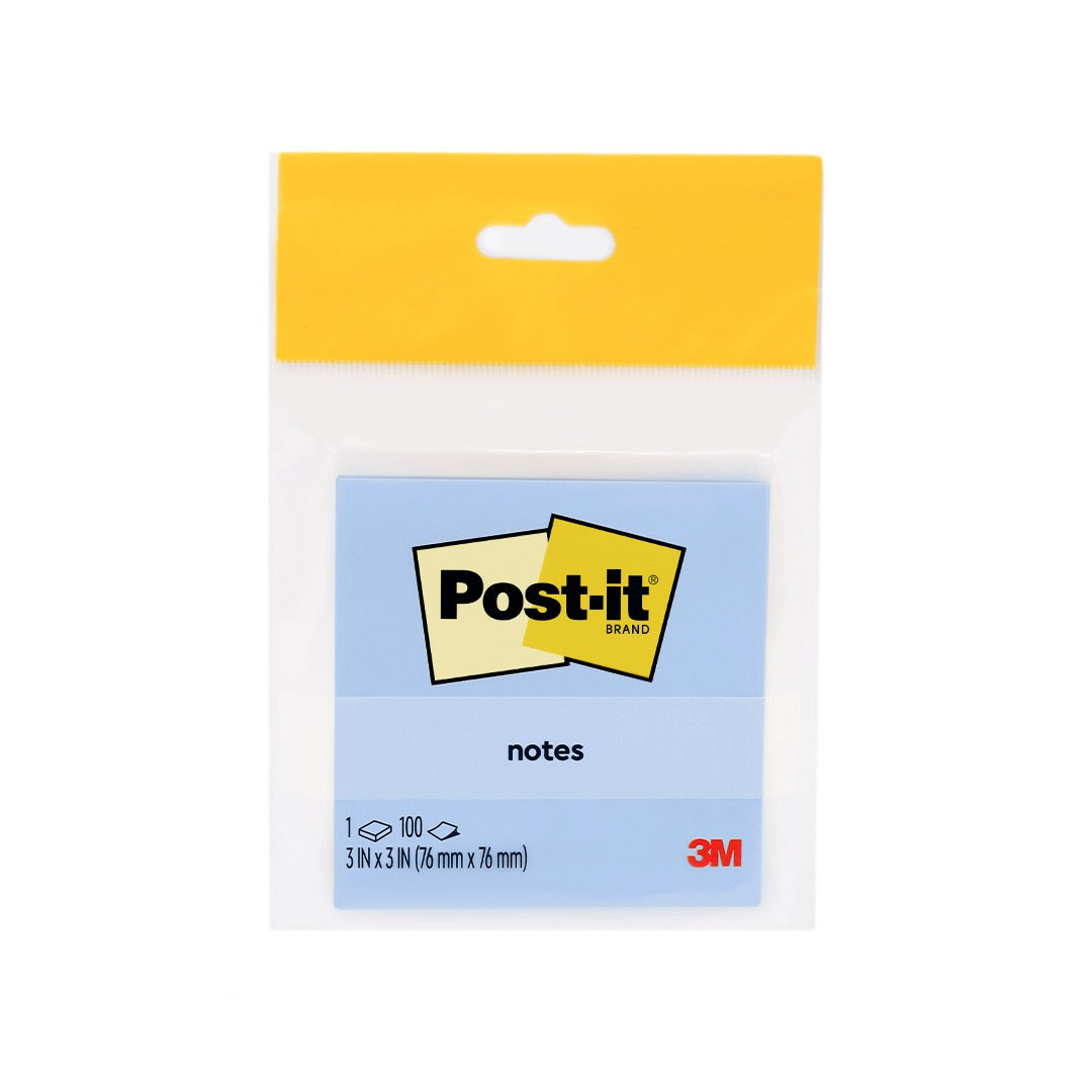 3M Post-it Notes Cloud Blue Note 3"X3", 100 Sheets Sticky Notes