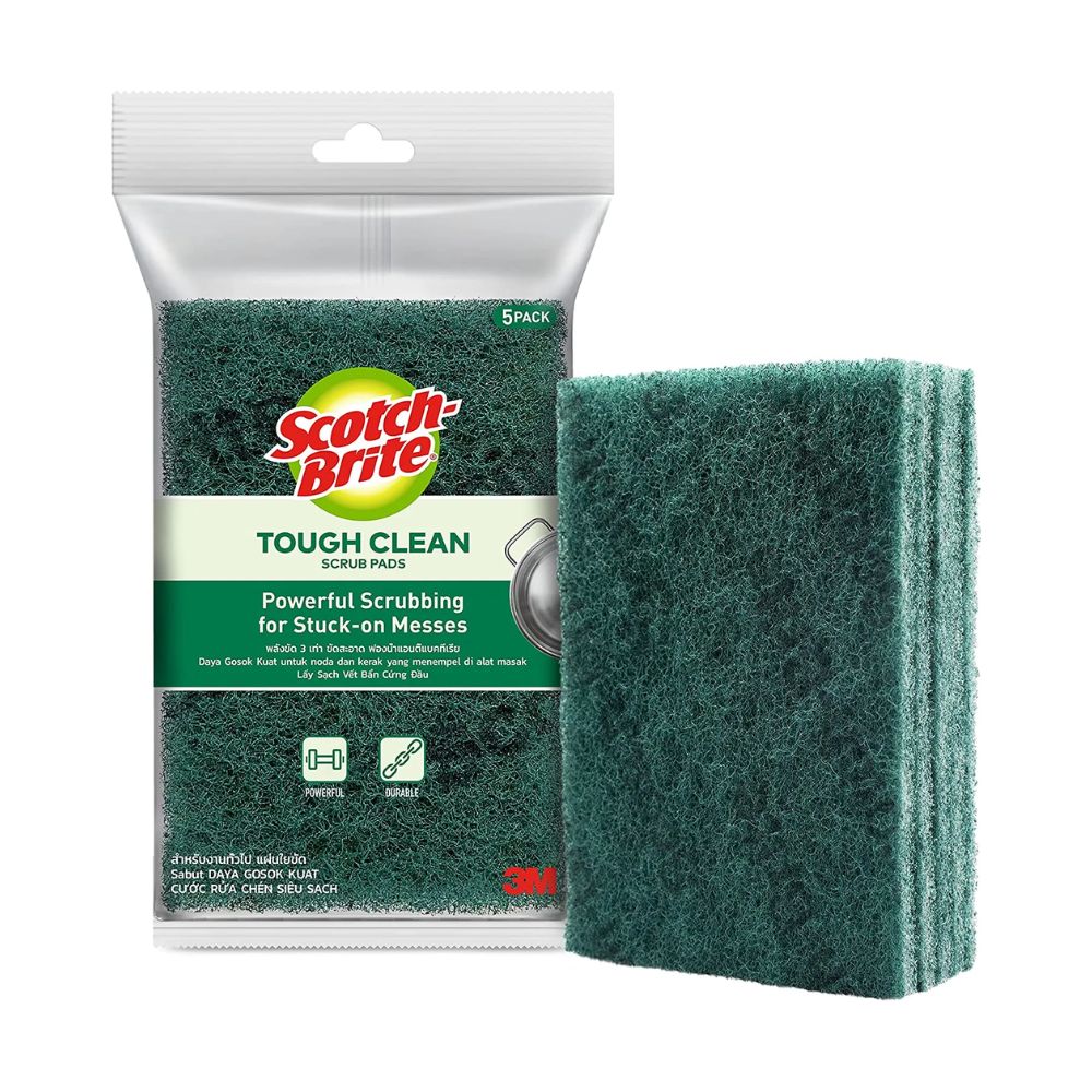 3M Scotch Brite Heavy Duty Scouring Pad, 5 Pcs/ Pack