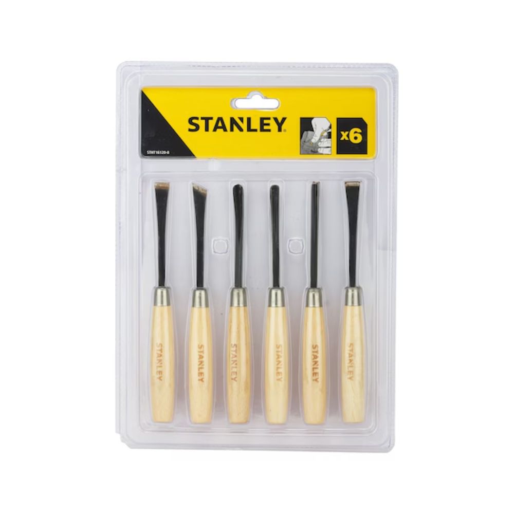 Stanley Chisel Set Wood 1/4" 6 Pieces